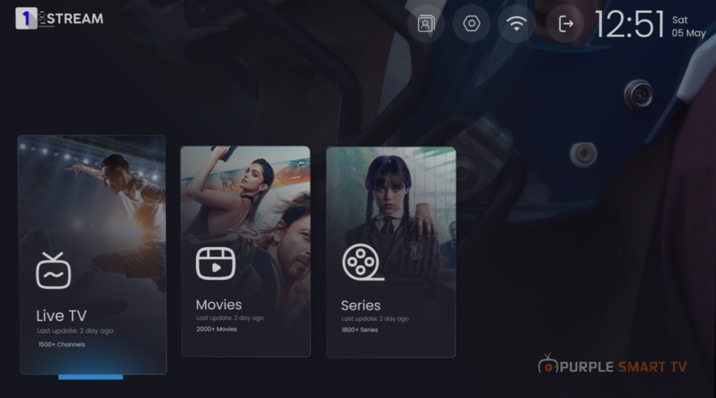 OneStream Purple Player | Unified IPTV Streaming Solution
